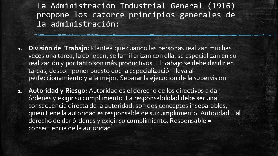 Fayol y el Fayolismo Observacin La Administracin clsica