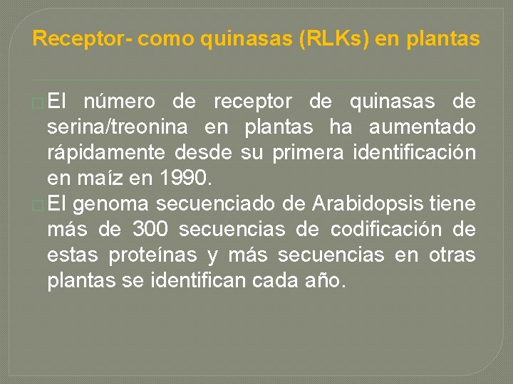 RECEPTOR DE ENZIMAS TRANSMEMBRANA PEQUEAS PROTENAS G Y