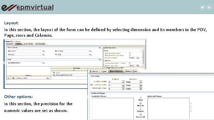 Data Forms in Hyperion Planning Data Forms are
