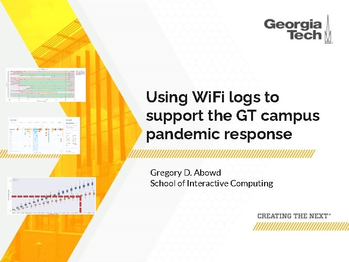 Using Wi Fi logs to support the GT