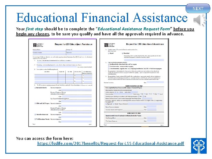 LSS Educational Assistance Benefits To proceed to the