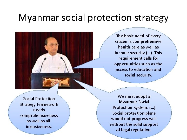 National dialogue for the elaboration of a social