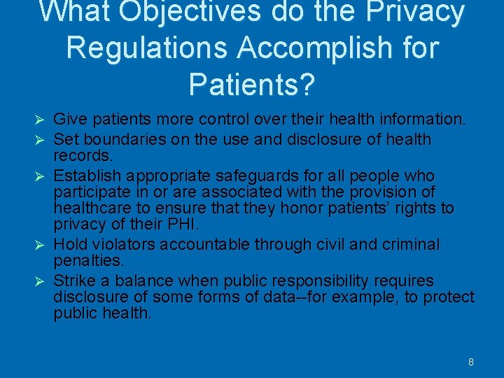 HIPAA Health Insurance Portability and Accountability Act Federal