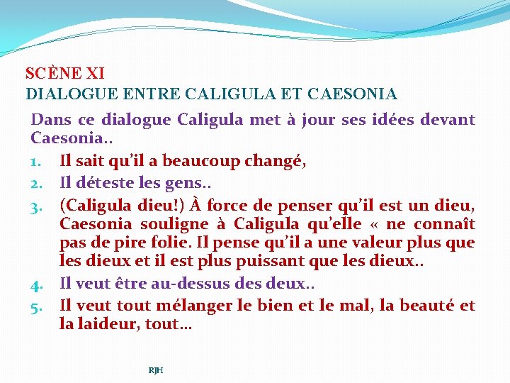 CALIGULA6 ALBERT CAMUS Analyse du Texte Dr Raid