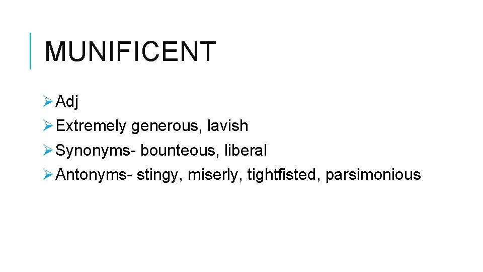 VOCABULARY UNIT 10 Level F ACCRUE Verb To