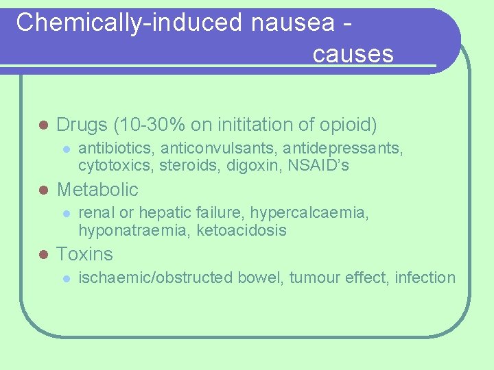 Nausea Vomiting in Cancer Patients made easy First