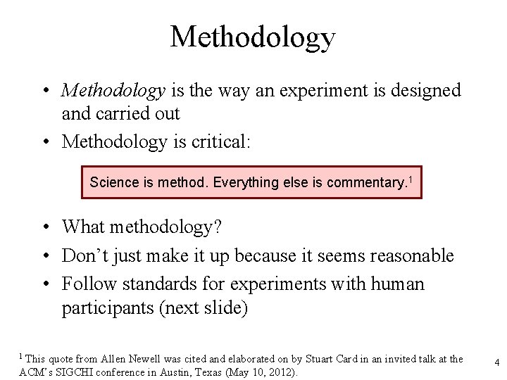 Chapter 5 Designing HCI Experiments Introduction Learning to