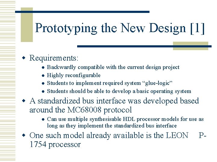On the Introduction of Reconfigurable Hardware into Computer
