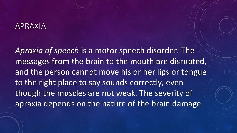 SPEECH DISORDERS PRESENTED BY SPEECH DISORDER VS LANGUAGE