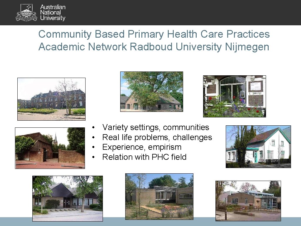 Primary Health Care international experiences best practices Health