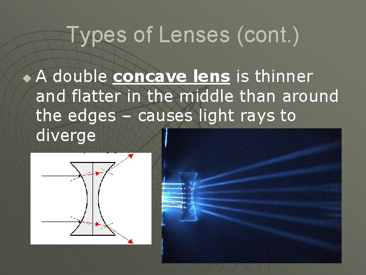 Lenses and Vision Topic 4 Types of Lenses