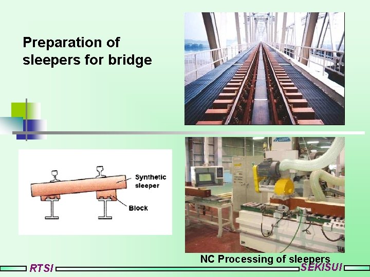 MASSPRODUCTION OF SYNTHETIC SLEEPER Fabrication works for sleeper