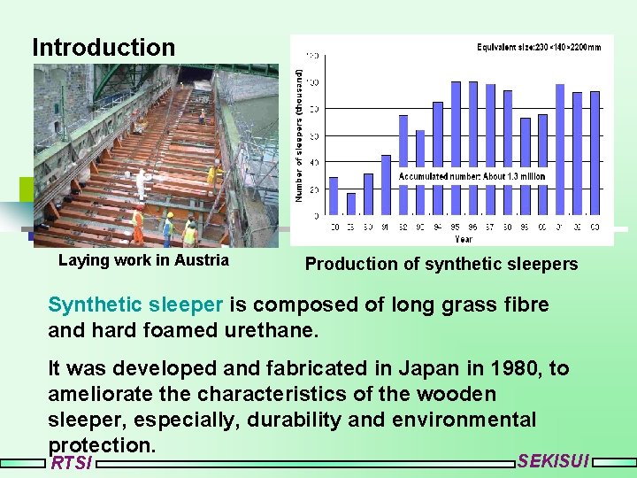 MASSPRODUCTION OF SYNTHETIC SLEEPER Fabrication works for sleeper