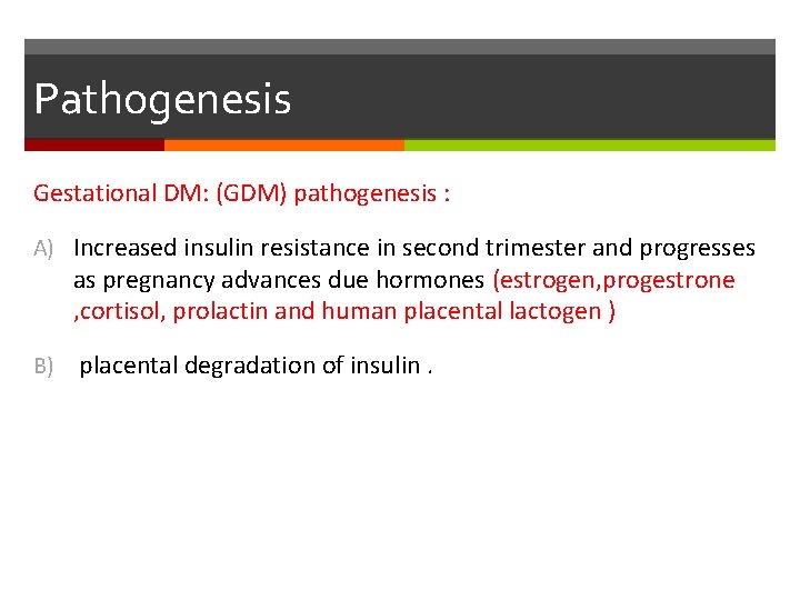Diabetes Mellitus DM Types Type 1 D M