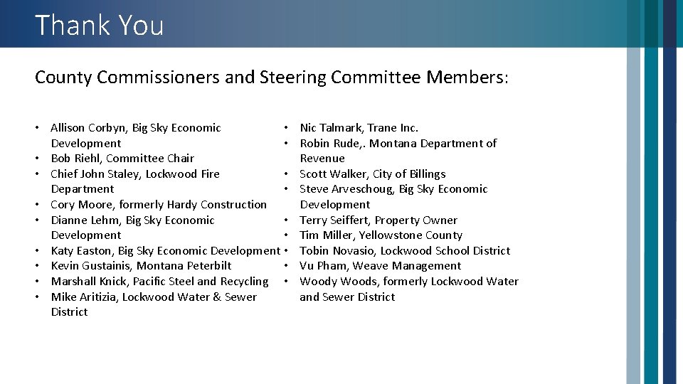 Lockwood TEDD Infrastructure Master Plan Final Report Yellowstone
