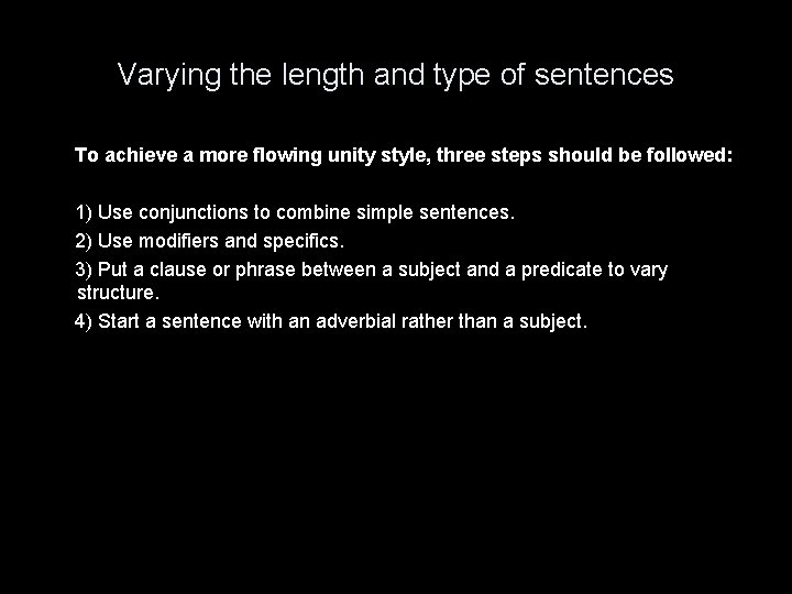 Avoiding Choppy sentnenceng Avoid choppy sentences Choppy sentences