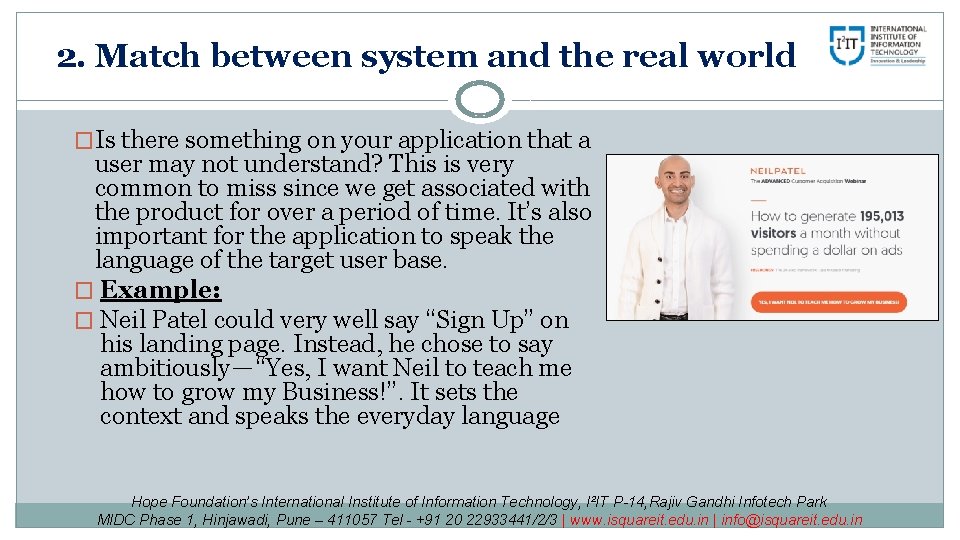 Usability Heuristics Prof Manjusha Amritkar Assistant Professor Department