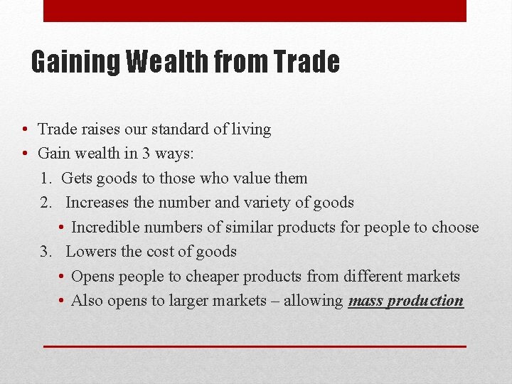 Chapter 4 Gaining From Trade Is it better