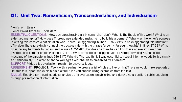 English 11 R American Literature CURRICULUM MAP 1