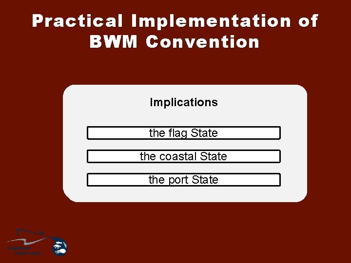 MODULE 4 Implementing the Ballast Water Management Convention