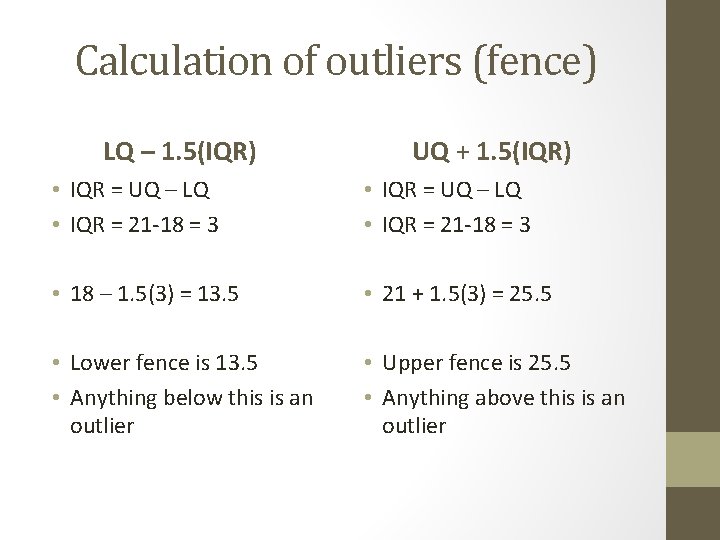 Describing Distributions Numerically Chapter 5 I Types of