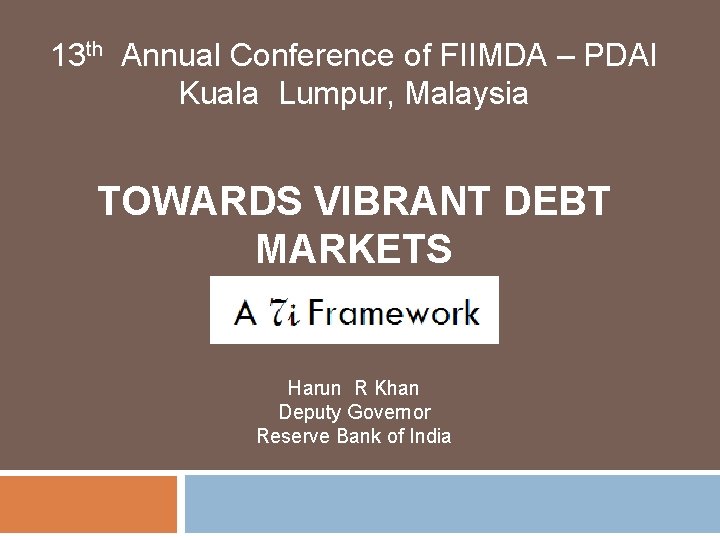 13 th Annual Conference of FIIMDA PDAI Kuala