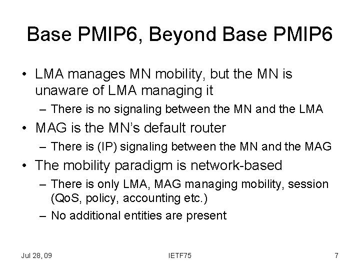 PMIP 6 extensions for interaccess handovers and flow