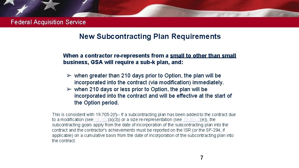 The Coalition for Government Procurement Small Business Committee