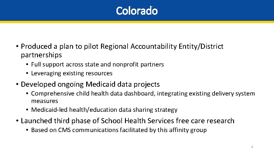 Medicaid and CHIP SchoolBased Health Services Affinity Group