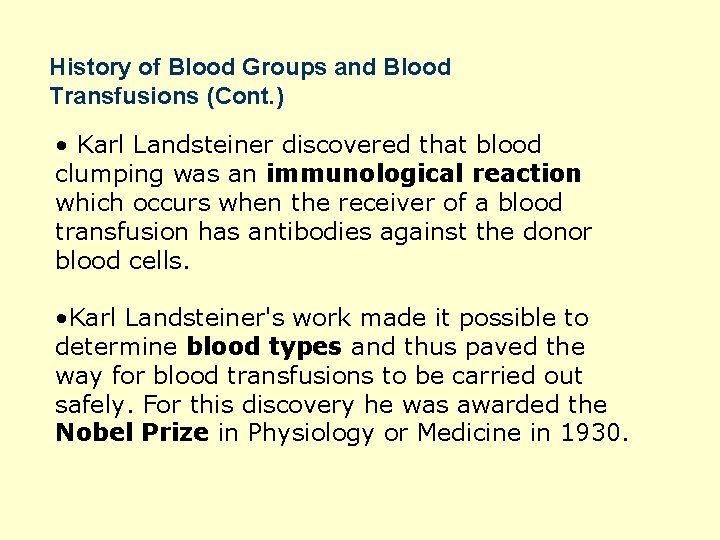 The Blood Group Systems Unit 3 Forensics History