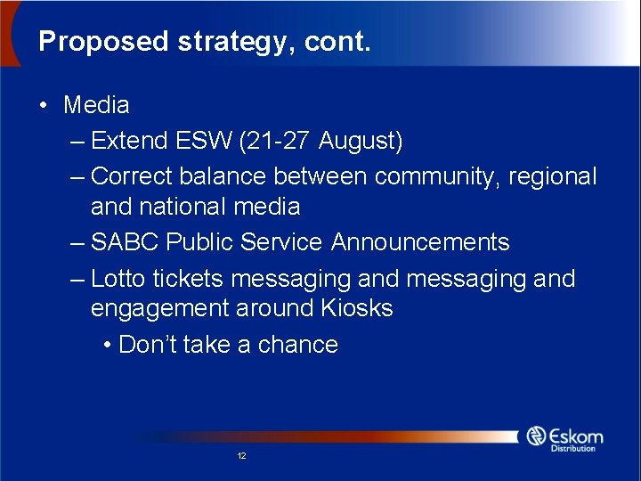 Safety challenges faced by Eskom the electricity utility