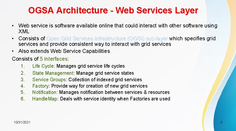 GRID AND CLOUD COMPUTING Open Grid Services Architecture