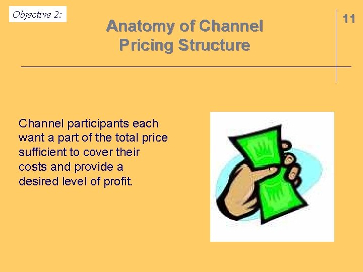 Chapter 11 Pricing Issues in Channel Management Objective