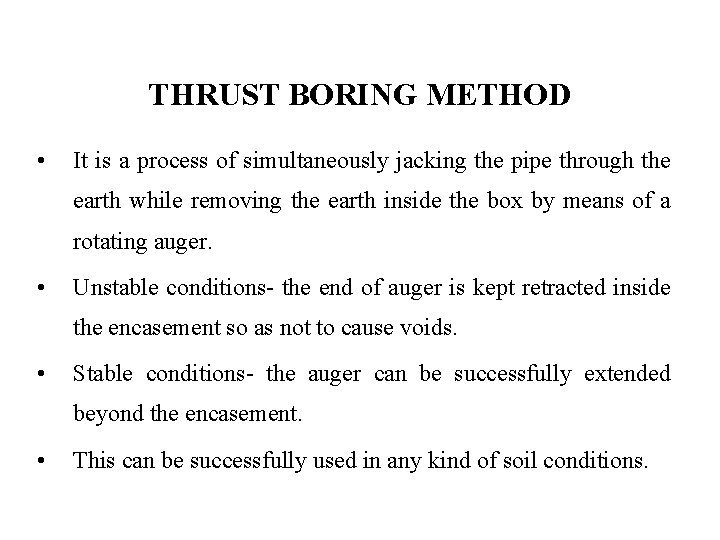 BOX JACKING EXPLANATION It is the process in