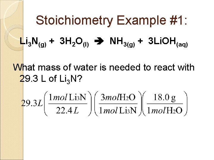 NOTES Gases Molar Volume Stoichiometry a REVIEW Avogadros
