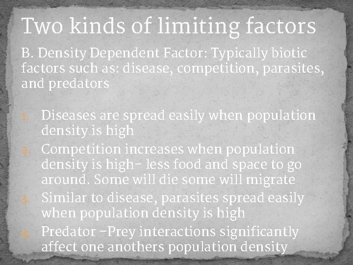 Population Ecology Populations groups of the same species