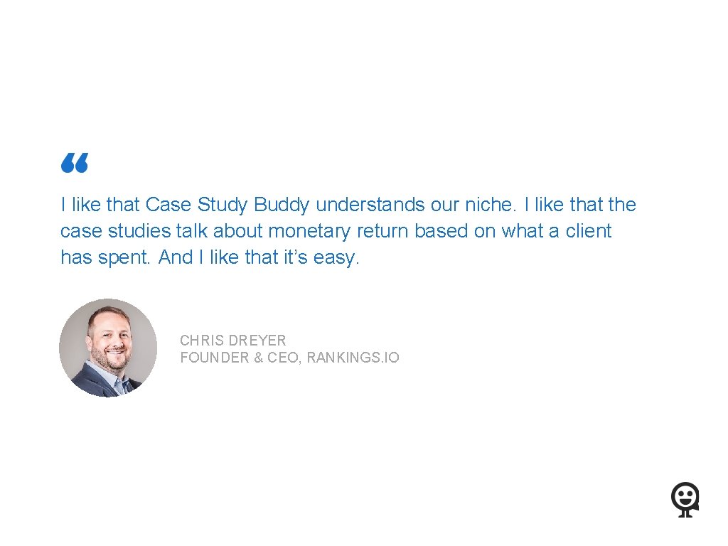 How Case Study Buddy helped Rankings io close