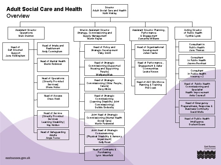 Adult Social Care and Health Overview Assistant Director