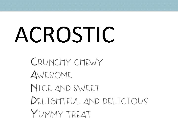 Grade 7 OBJECTIVES To identify different forms of