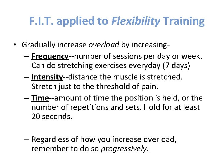 Chapter 6 Flexibility Definition of Flexibility The ability