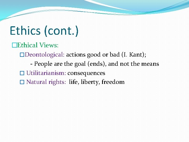ETHICS Fundamentals Basic Concepts Ethics What is Ethics
