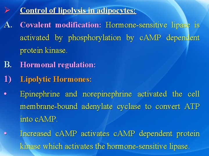 Lecture No 2 Lipids Metabolism Dr Obeid Shanab
