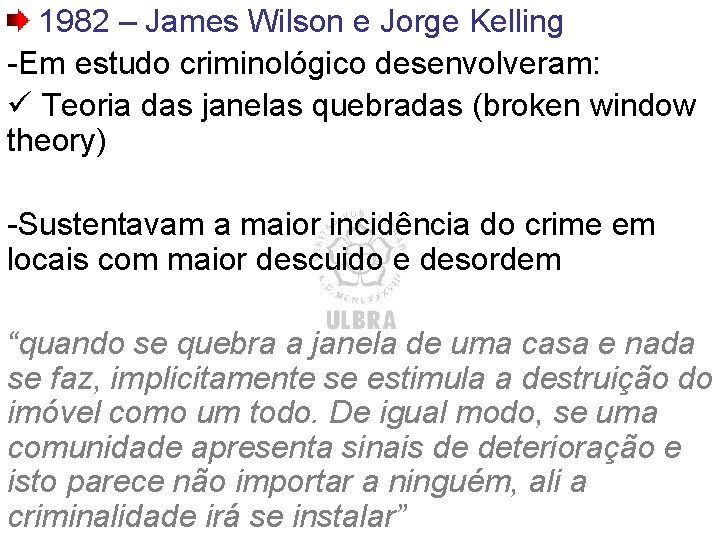 1982 James Wilson e Jorge Kelling Em estudo