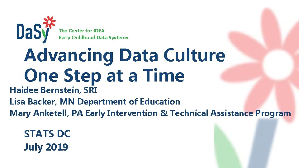 The Center for IDEA Early Childhood Data Systems