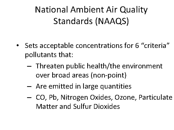 Air Pollution Major Air Pollutants Nitrogen Oxides Carbon