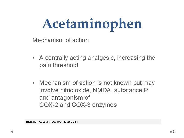 Dentistry and Basic NonOpioid Prescribing in Pain Overview