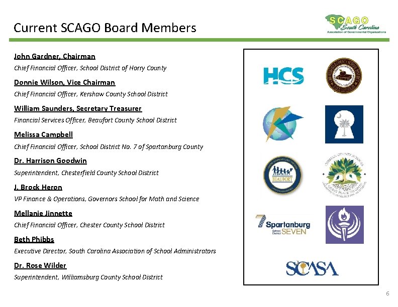 South Carolina Association of School Business Officials 2019