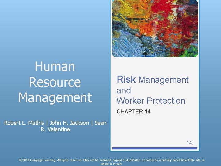 Human Resource Management Risk Management and Worker Protection