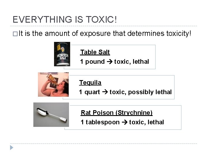 Principles of Environmental Toxicology Every day interactions with