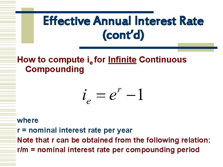Recap of Previous Lecture Equivalence Equations Type I